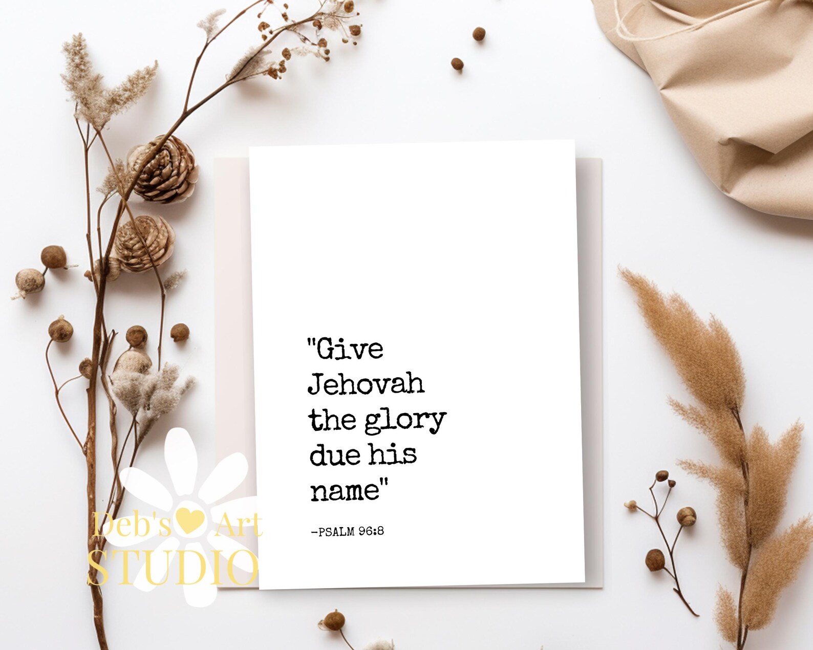 2025 JW Year Text Printable | Psalm 96:8 Typography (digital Download ...