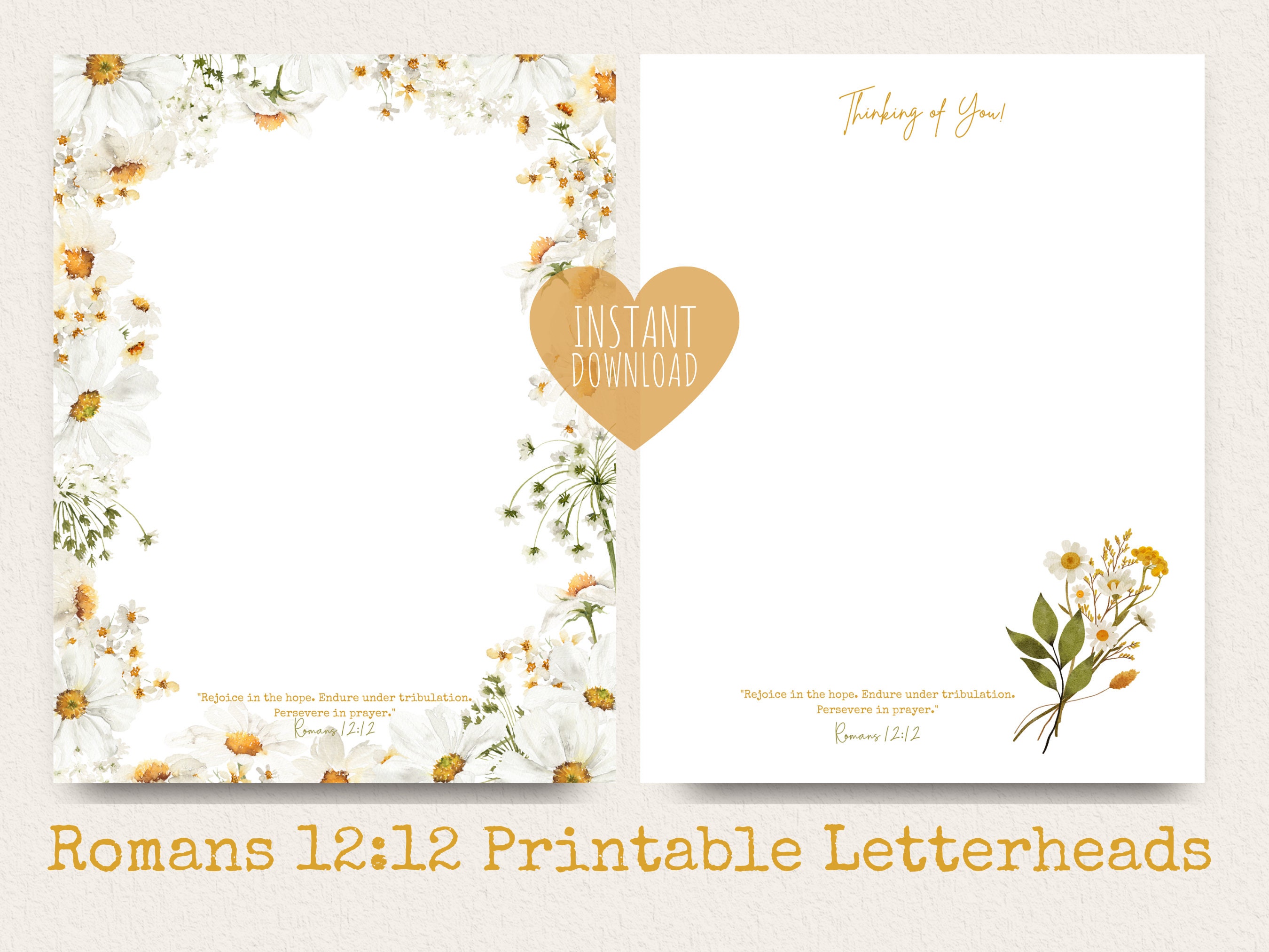 Romans 19:19 Thinking of You Note Template JW Letter - Etsy