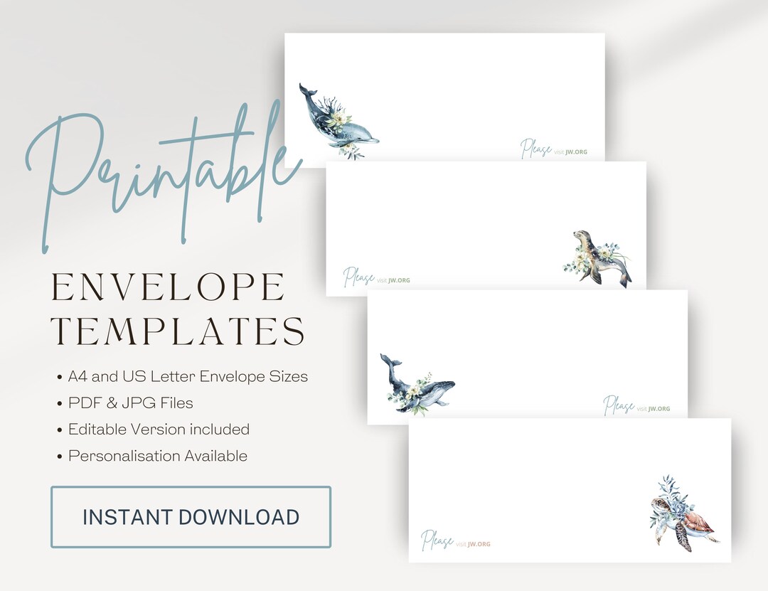 Visit Jw.org, JW Envelopes JW Letter Writing Jehovah's Witnesses Ocean ...