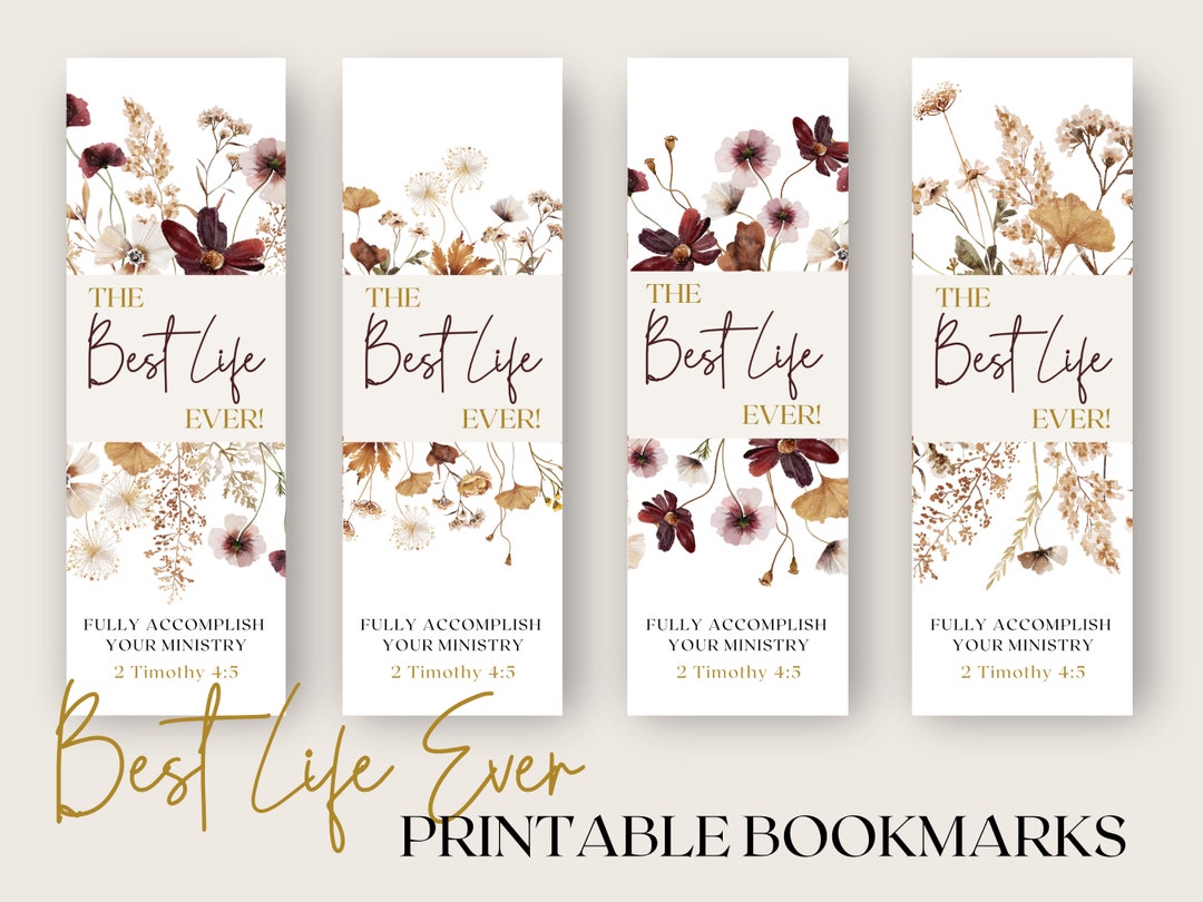 Boho Wildflower Bookmark: JW Pioneer Gift (digital Download) - Etsy