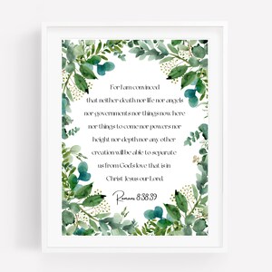 Romans 8:38-39 Bible Verse Wall Decor Scripture Wall Art - Etsy Australia