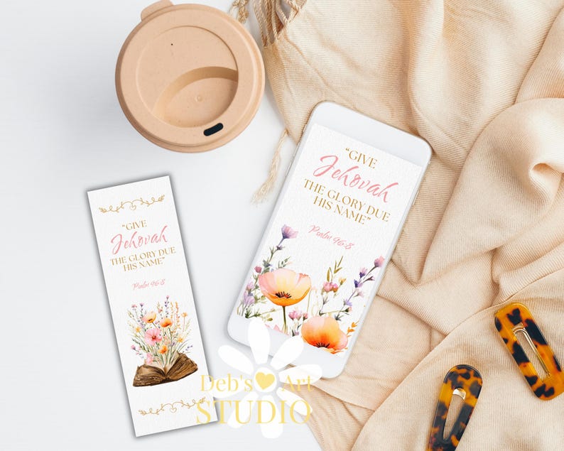 JW Bookmark | English | 2025 Year Text | Psalm 96:8 | JW Gifts | Pink ...