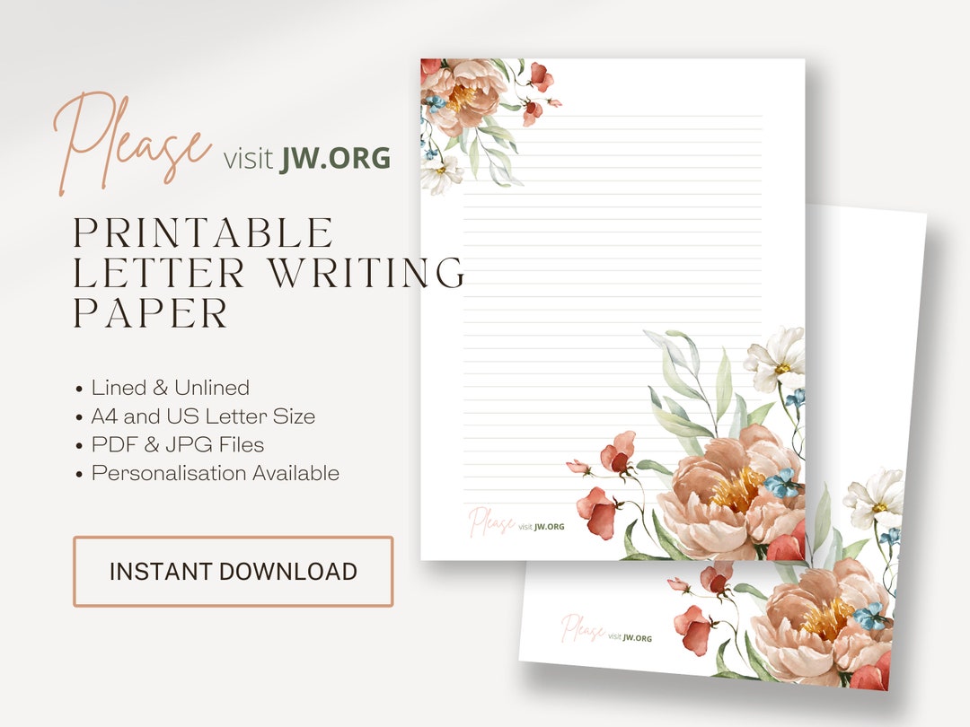 Visit Jw.org, JW Letter Writing | Jehovah's Witnesses | Letterheads ...