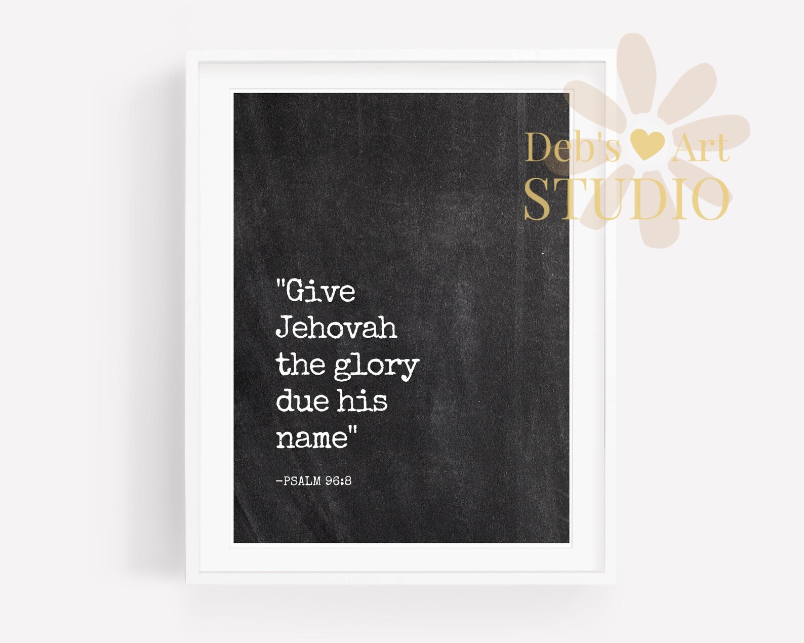 2025 JW Year Text Printable | Psalm 96:8 Typography (digital Download ...
