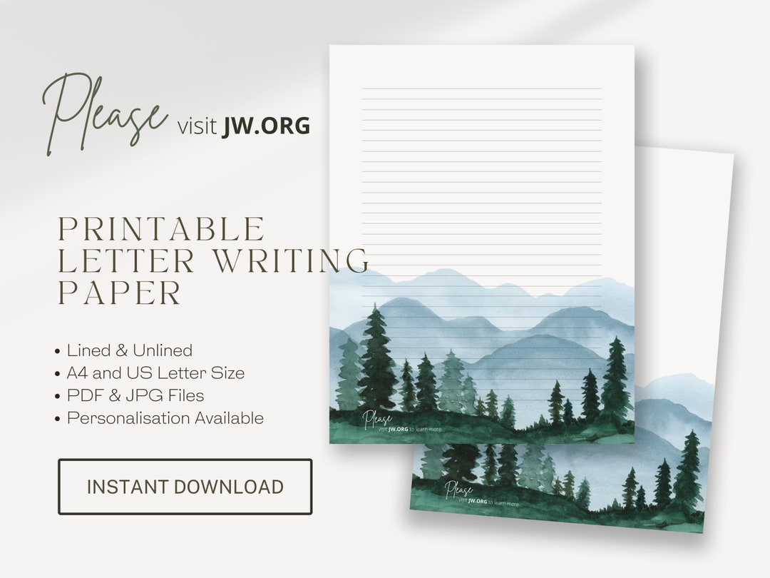 Visit Jw.org, JW Letter Writing | Jehovah's Witnesses | Letterheads ...