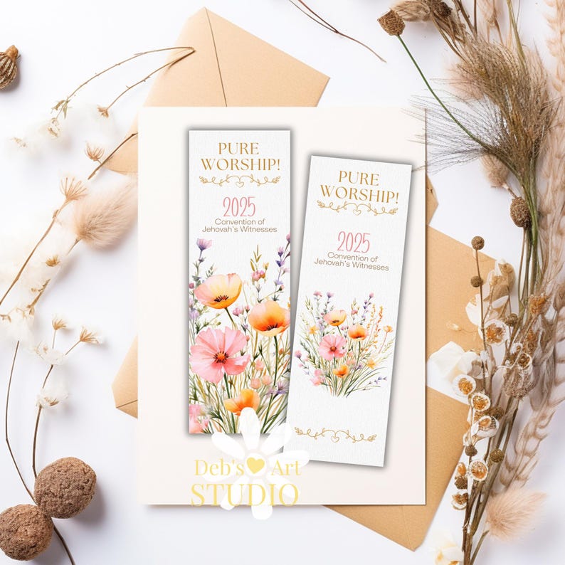 2025 Pure Worship Convention Editable Bookmark JW Gifts Jehovah's ...