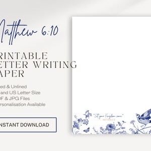 Matthew 6:10, JW Letter Writing Stationery | Printable Letterhead | JW ...