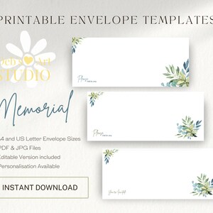 Eucalyptus Memorial Invitation Envelopes: JW Letter Writing (digital ...