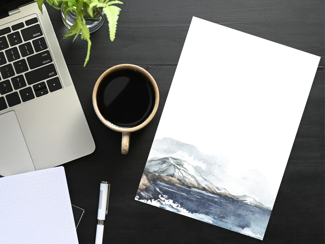 Printable Letter Writing Paper | Notepaper | Ocean Seascapes - Etsy