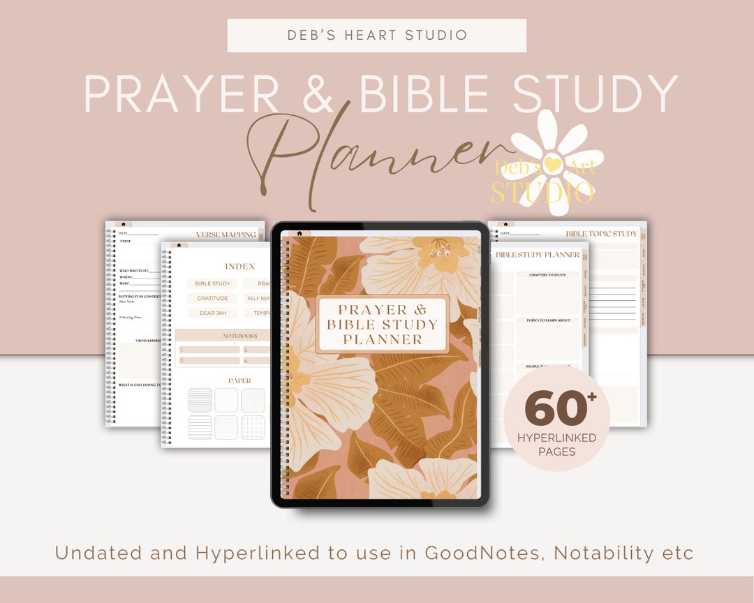 Boho Blooms Bible Study & Prayer Journal (digital Download) - Etsy
