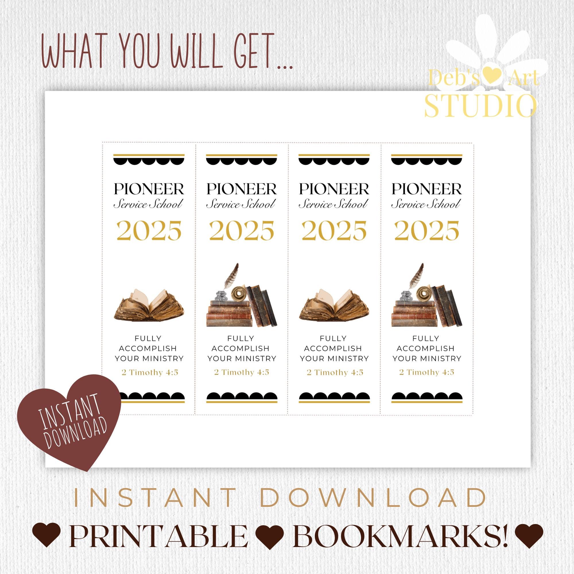 Pioneer School 2025 Bookmarks: Vintage Style Brother Gifts (PDF) - Etsy