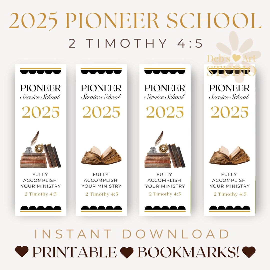Pioneer School 2025 Bookmarks: Vintage Style Brother Gifts (PDF) - Etsy