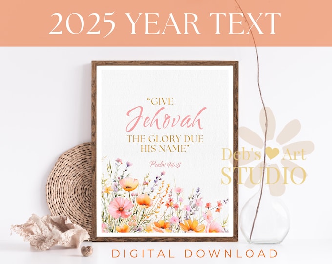 JW Year Text 2022 – Printable Digital Instant Download - JW Gift - JW ...