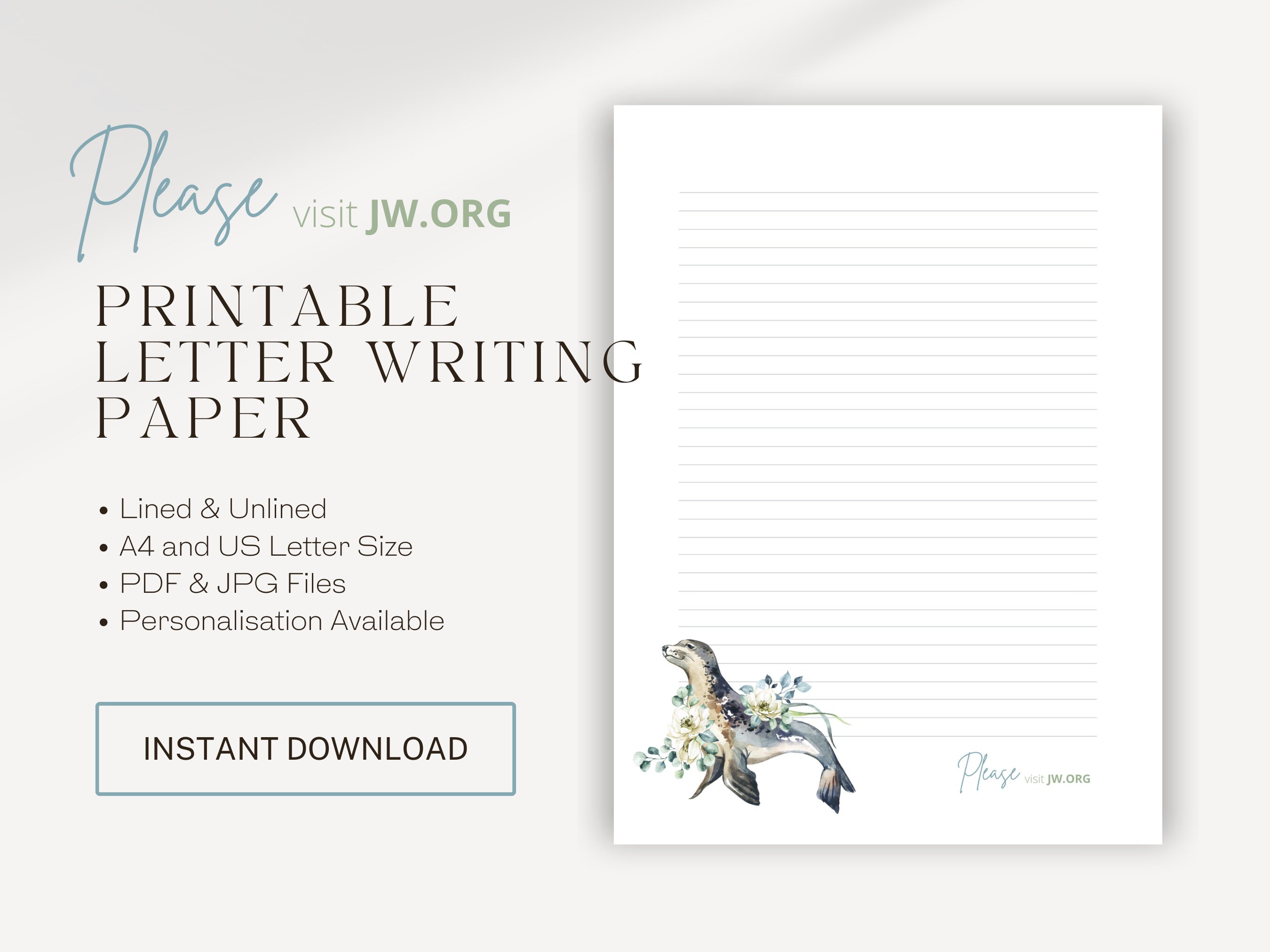 Visit Jw.org, JW Letter Writing | Jehovah's Witnesses | Letterheads ...