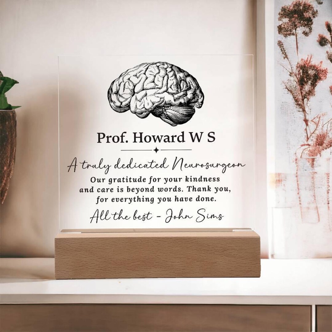 Personalized Neurosurgeon Gift, Neuro Nurse, Neurology Retirement ...
