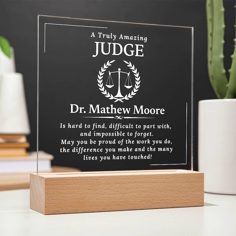 Retirement Plaque Judge - Etsy