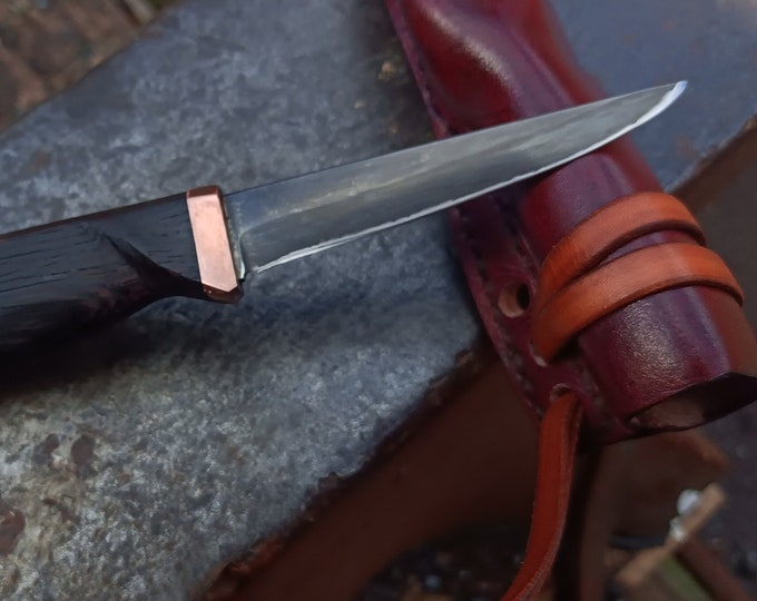 Sloyd Wood Carving Knife Bushcraft Knife Wenge Wood Handle Puukko Knife ...