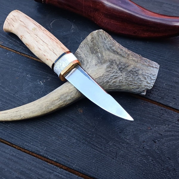 Puukko Knife Birch Handle - Etsy