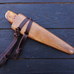 Mansi Knife Handmade From Traditional Materials 52100 Blade With Fuller ...