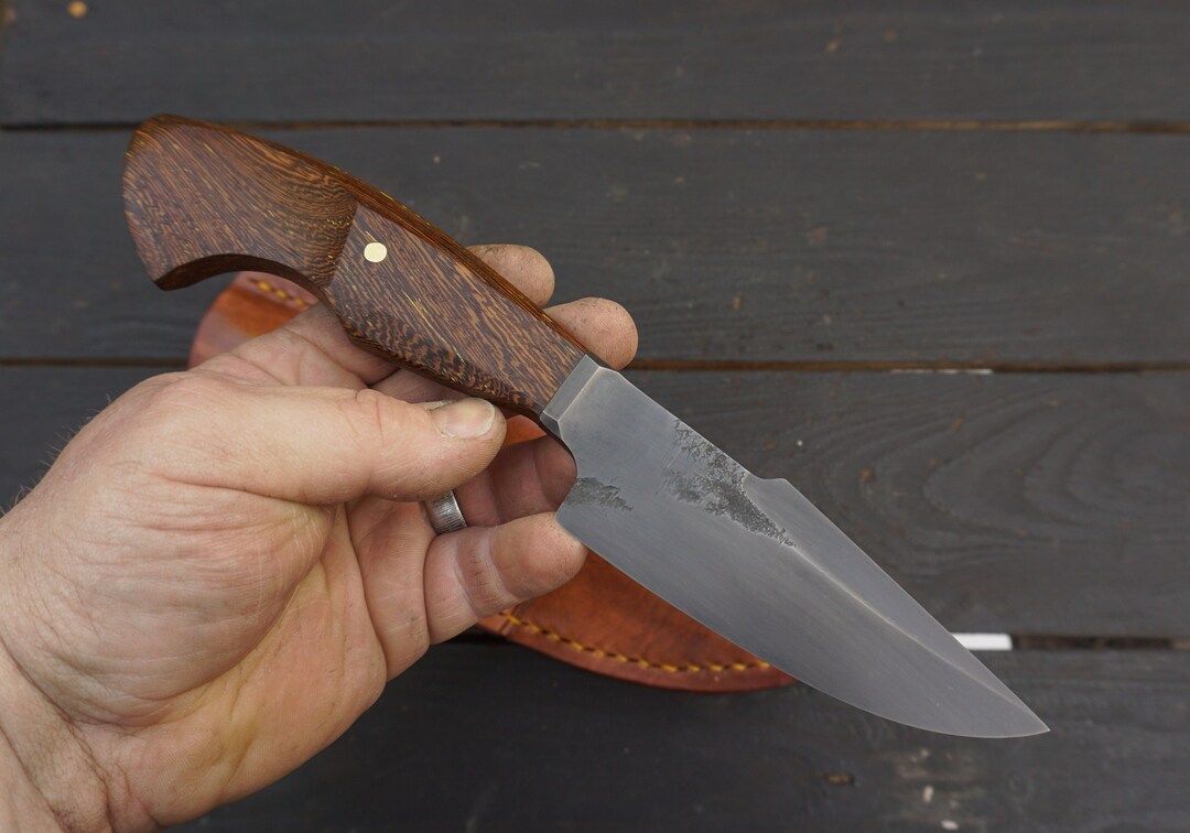 Hand Forged Integral Bushcraft Knife From One Piece of 52100 Steel ...