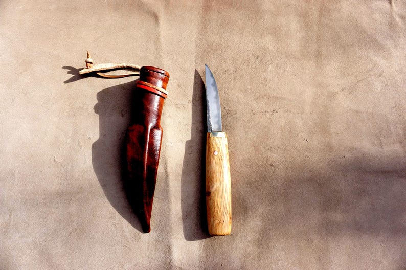 Handmade Viking Puukko Knife - Etsy