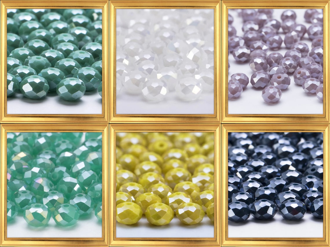 4mm/145Pcs Multi Color Glass / Crystal Beads for DIY Jewelry | Etsy