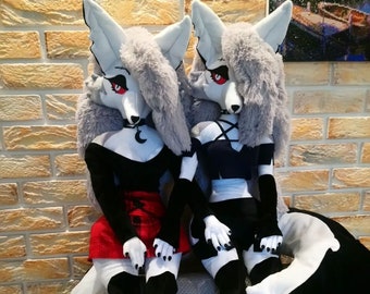 Helluva Boss Loona Statue Figurine Model Furry Halloween Costume Mature ...