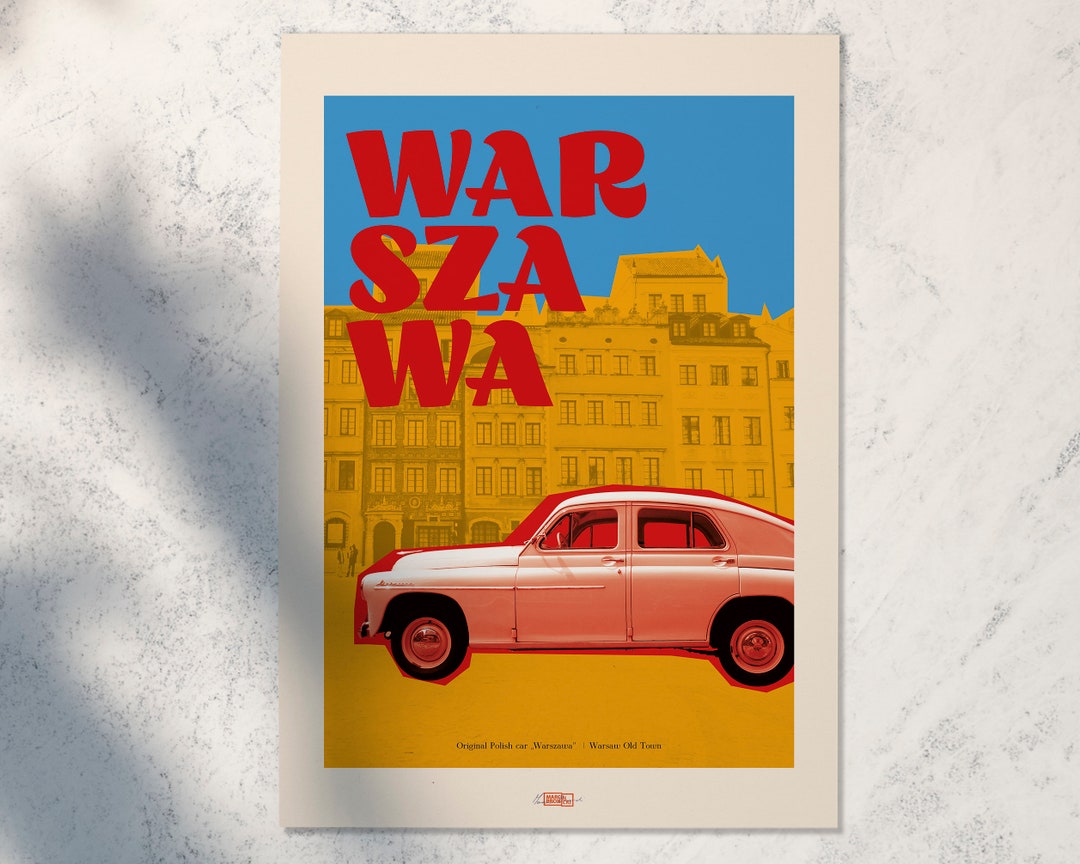 Warsaw. Poster. Illustration. Signed. Illustration Art. Signed - Etsy