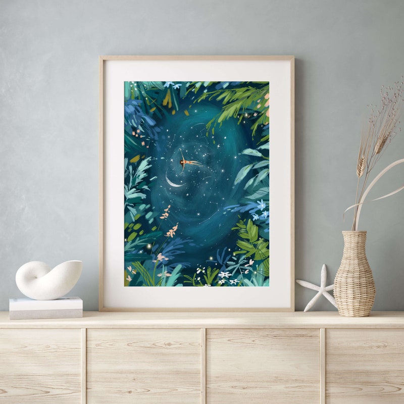 Swimming Art - Etsy