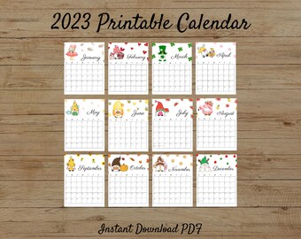 2023 Gnome Calendar - Etsy