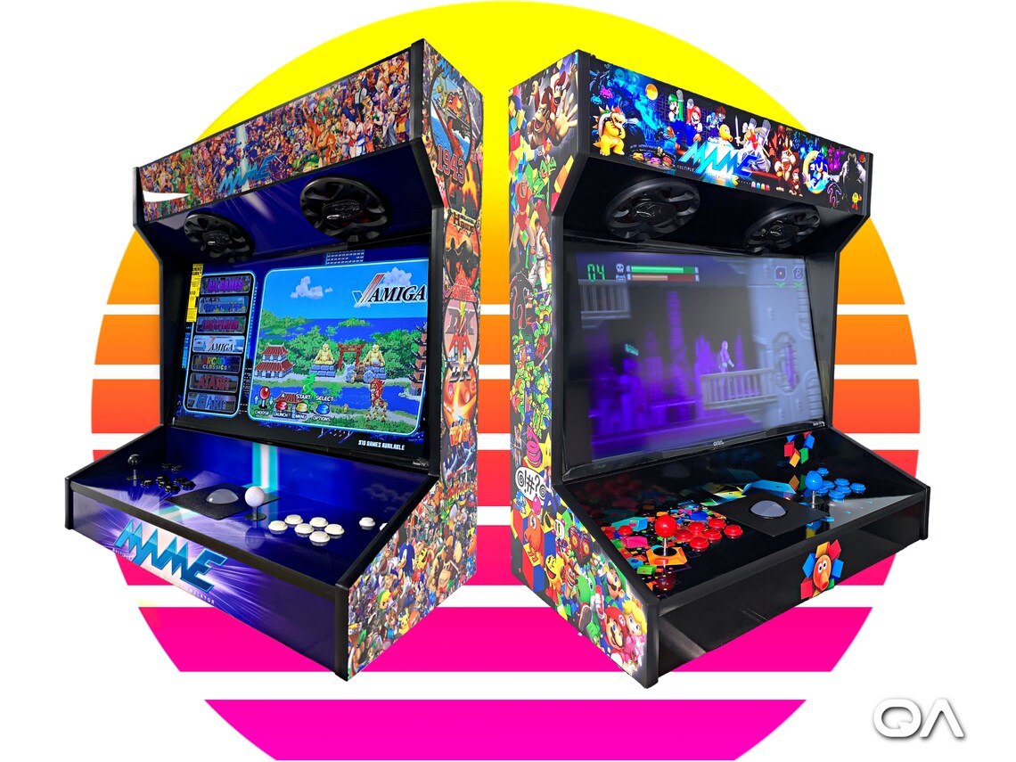 Wall Mounted Arcade Machine Cabinet in Full Wrap Vinyl | Etsy