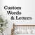 Wooden Words Custom DIY Wood Letters Large Wall Decor Paintable DIY ...