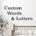 Wooden Words Custom DIY Wood Letters Large Wall Decor Paintable DIY ...