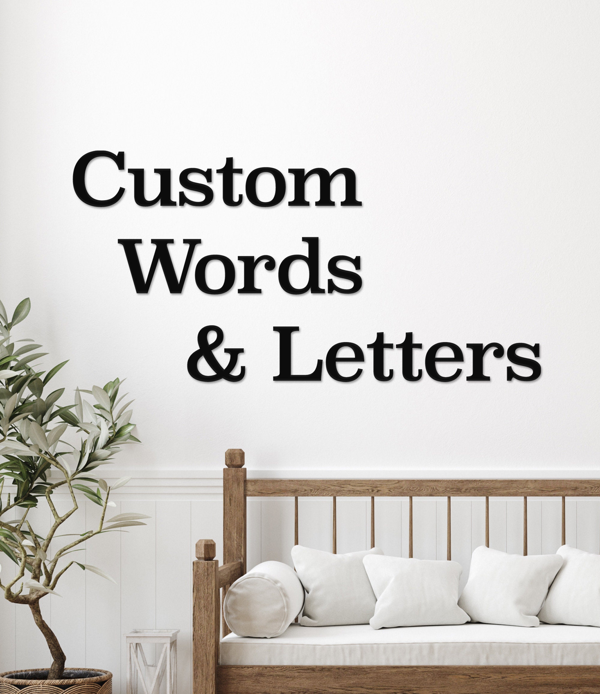 Custom Words and Letters for Wall DIY Wood Letters Large Wall - Etsy ...