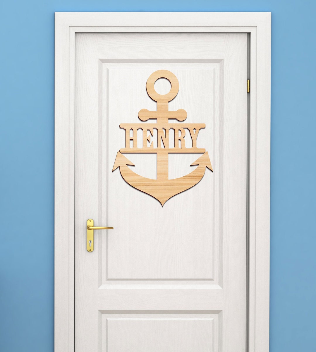 Anchor Name Sign, Home Decor or Kids Room Sign, Nautical Room Decor ...
