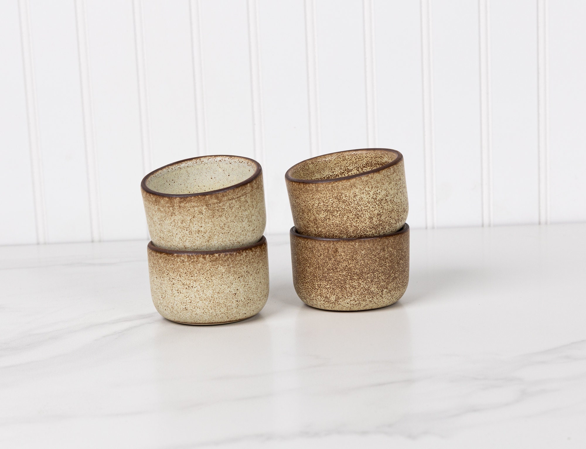 Ceramic Ramekin Set 4 Pc Pottery Sauce Cup Stoneware - Etsy