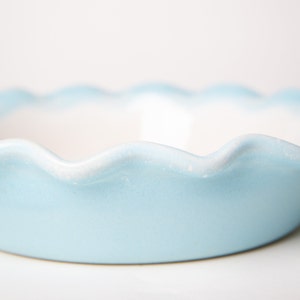 Stoneware Pie Dish - Fluted 9 Inch - Deep Dish Ceramic Pie Pan ...