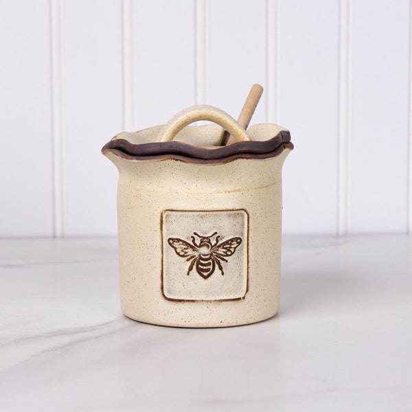 Ceramic Honey Pot - Etsy