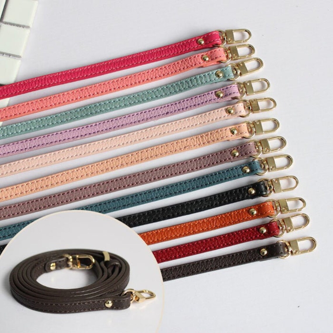 0.4 Wide Leather Strap With Adjustable Length - Etsy