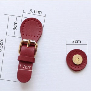 1pc Genuine Leather Buckles With Magnetic Snap,for DIY Handmade Bag,bag ...