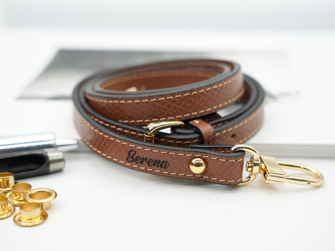 Personalized Leather Crossbody Strap: Adjustable Cowhide Bag Strap - Etsy