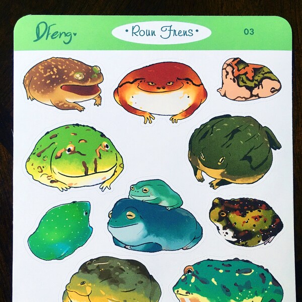 Frog Sticker - Etsy
