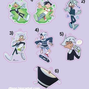 Danny Phantom Acrylic Charms - Etsy