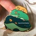Roun Frens Frog Stack Hard Enamel Pin RESTOCK Three Dumpy Tree Frogs Lapel Pin Round Animals ...