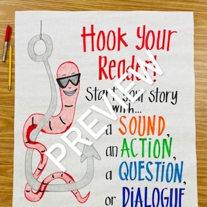 Hook Your Reader Anchor Chart - Etsy