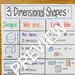3-dimensional Shapes Anchor Chart - Etsy