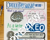 Opinion/persuasive Oreo Writing Anchor Chart - Etsy