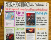 Non-fiction Text Features Anchor Chart - Etsy
