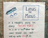 Subtraction Linus the Minus Anchor Chart | Etsy