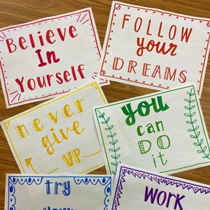 Positive Pack of Classroom Signs - Etsy